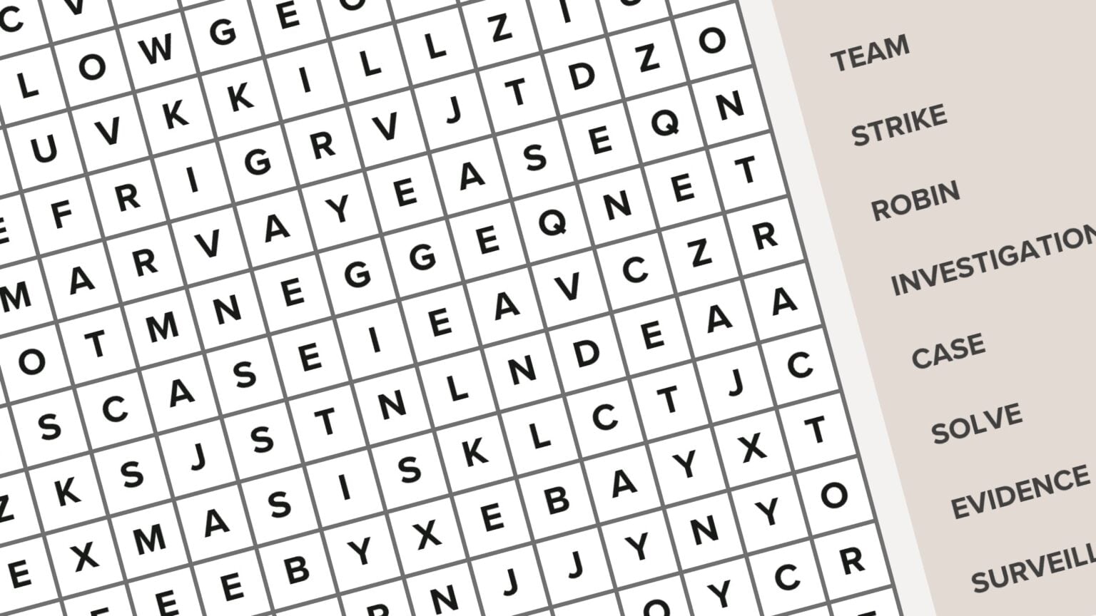 Strike and Money Wordsearch | Robert Galbraith