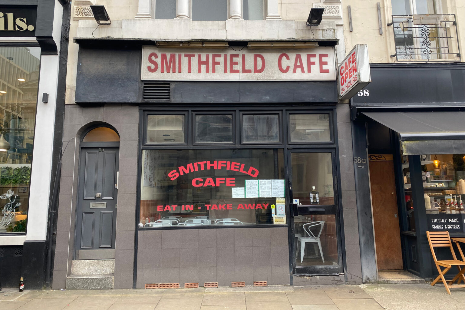 Smithfield Café | Strike Locations | Robert Galbraith