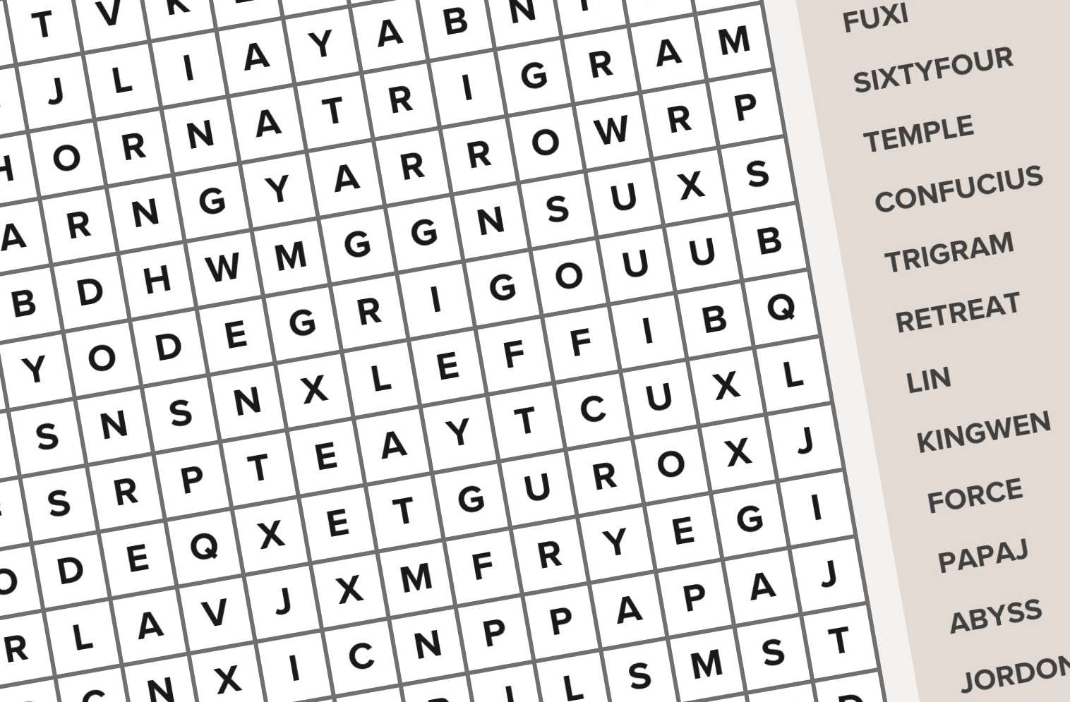 I Ching Wordsearch | Robert Galbraith